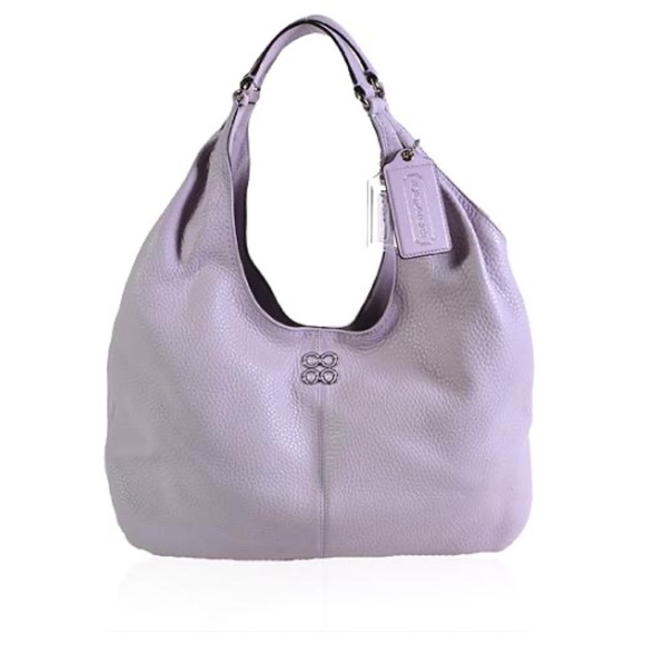Coach | Bags | Coach Julia Leather Hobo Handbag Lilac | Poshmark